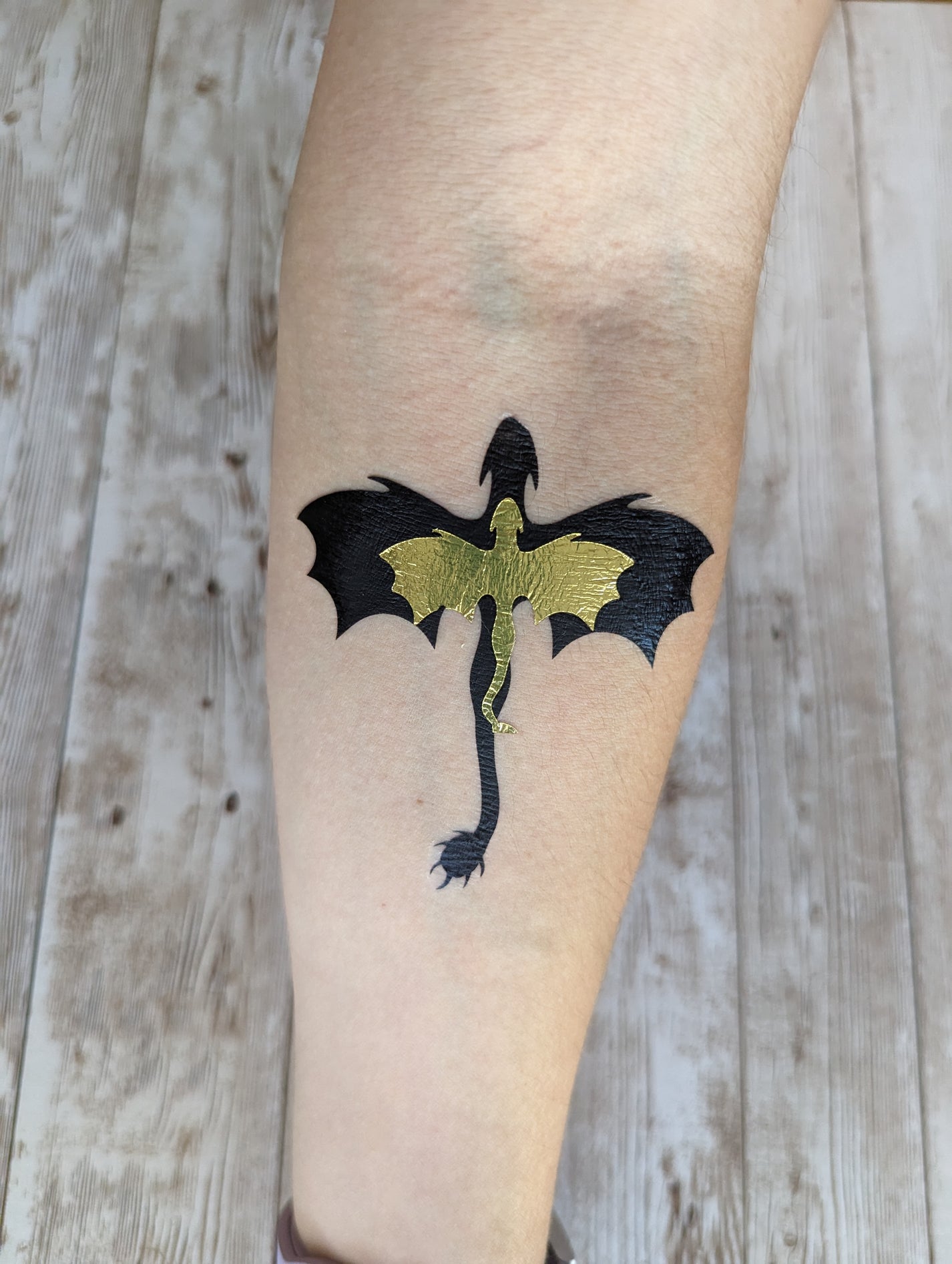 Violets Dragon Relic Temporary Tattoo – Between The Covers