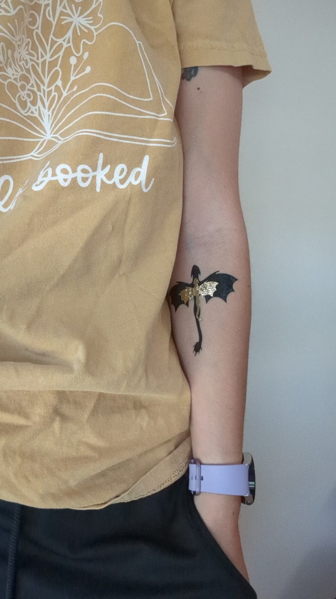 Violets Dragon Relic Temporary Tattoo – Between The Covers